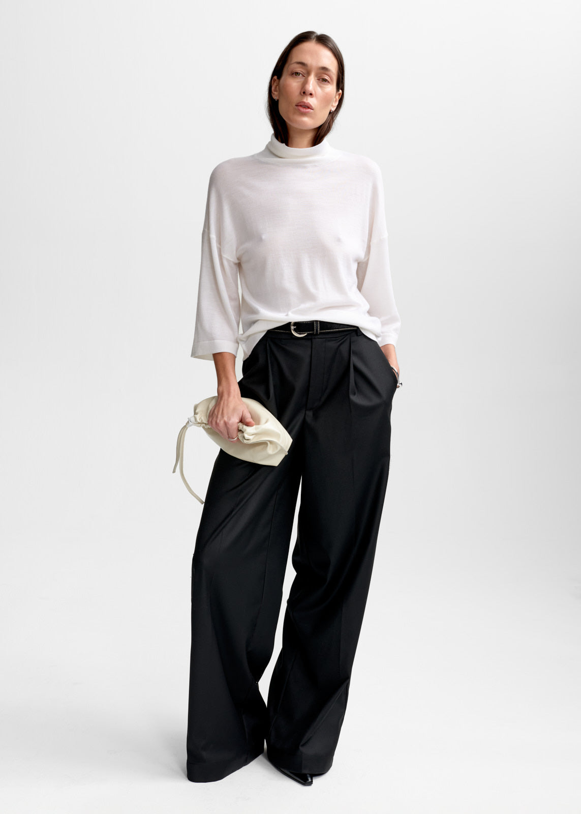 Tia Merino Knit - White – Christian Aks